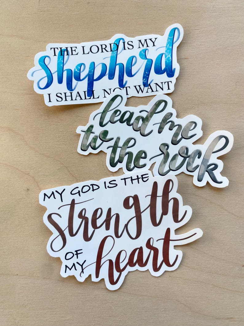 Psalms 3” Vinyl Bible Verse Stickers - Etsy