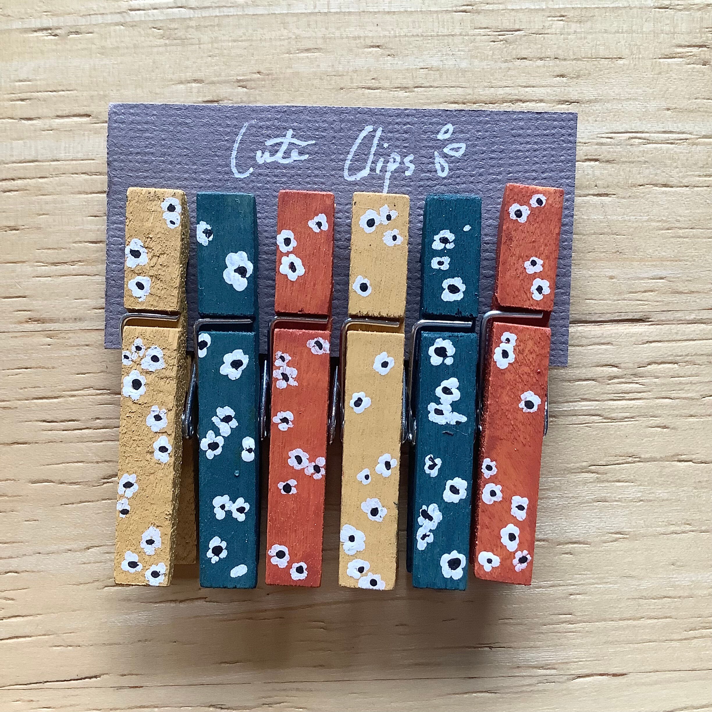 Aesthetic Clothespins (pack of 6) - Etsy
