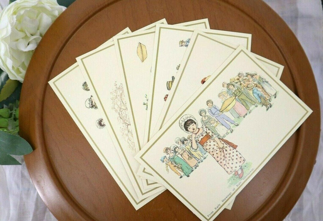 Vintage Mid Century Postcards Kate Greenaway Art Reproduction Lot of 6 ...