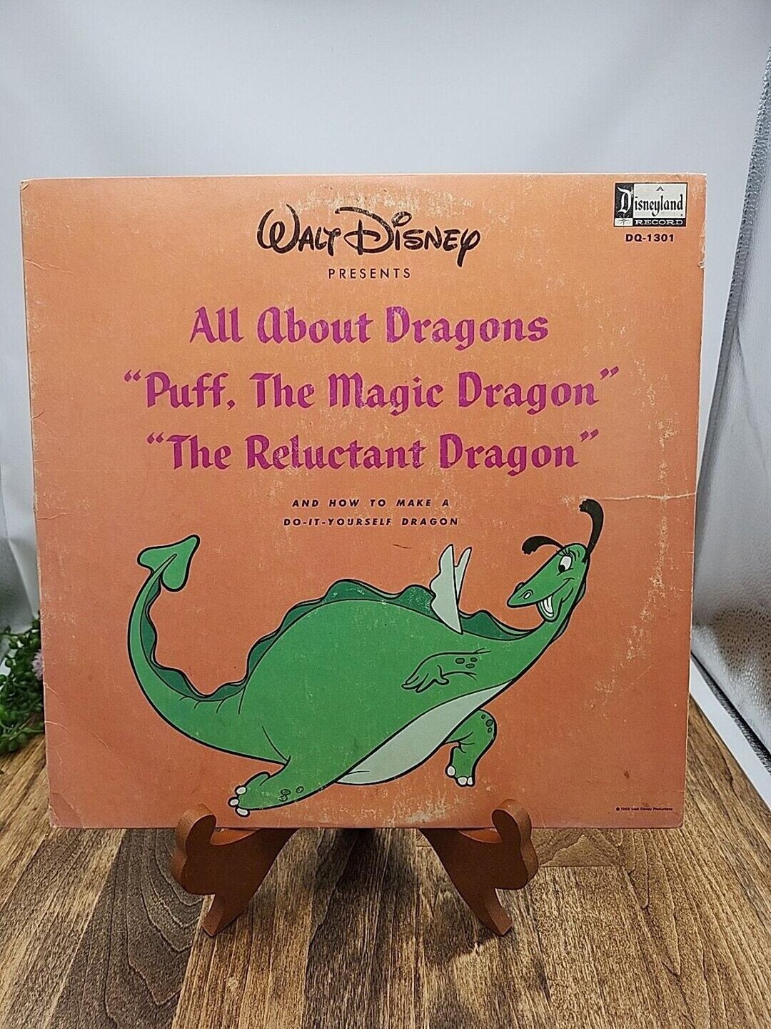 Vintage 1966 Walt Disney All About Dragons Puff the Magic Dragon DQ ...