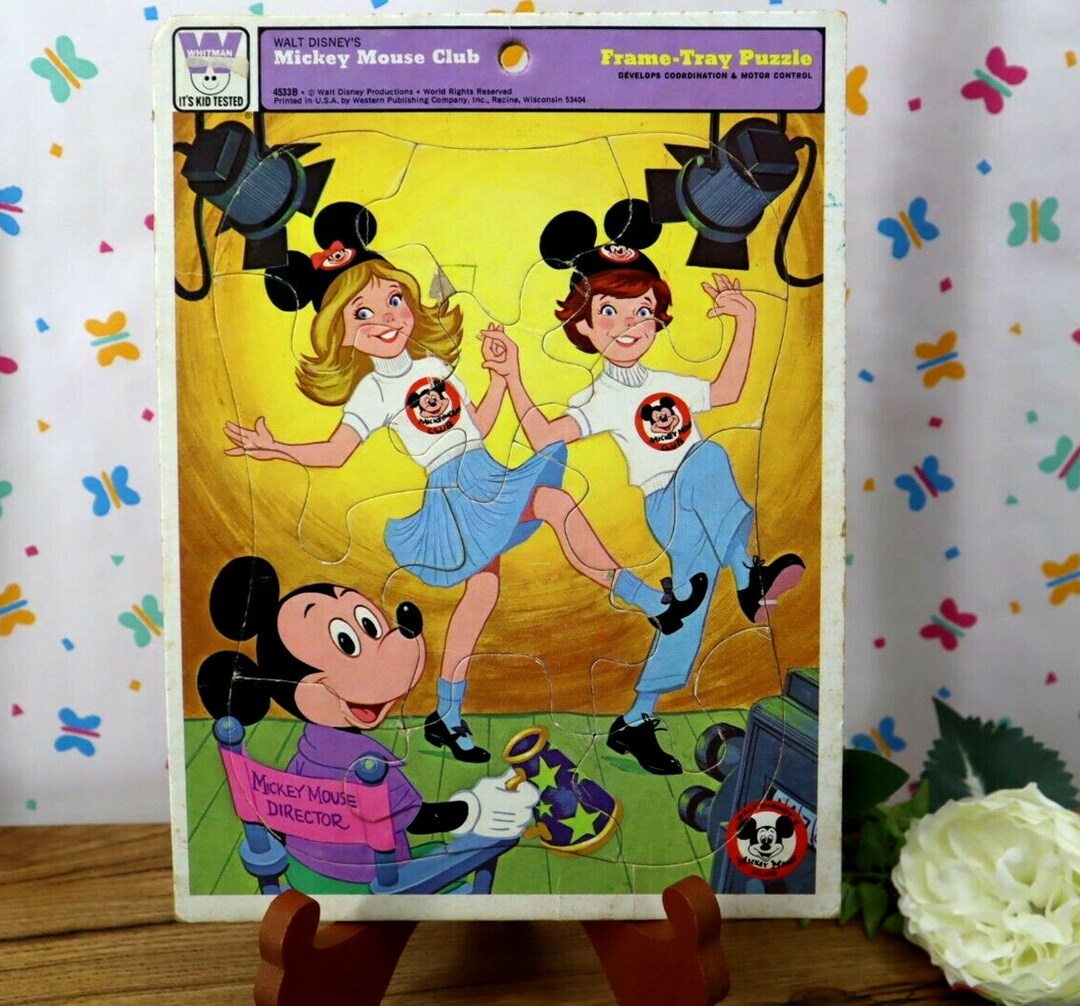 Mickey Mouse Club Frame Tray Puzzle Mousketeers 1970s Director - Etsy
