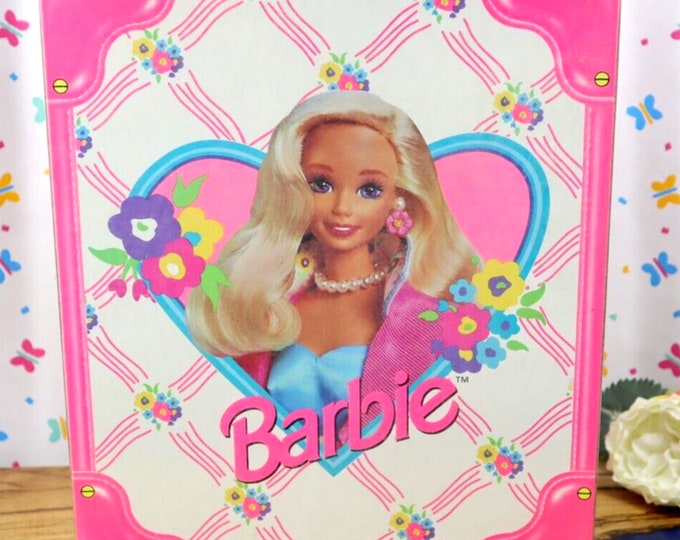 1996 Barbie Carry Case Retro 90s Mattel Toy Vintage Trunk Display ...