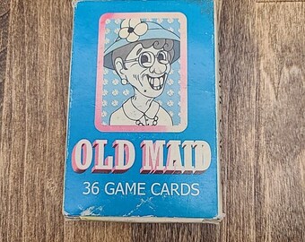 Old Maid Playing Game Cards Vintage Reproduction - Etsy
