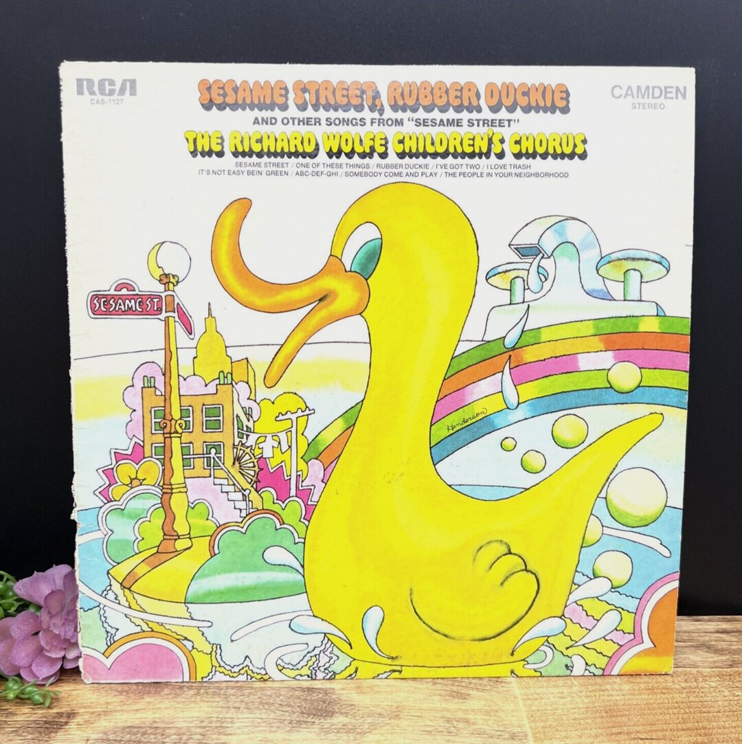 70s Sesame Street Rubber Duckie & Other Songs Richard Wolfe Children's ...