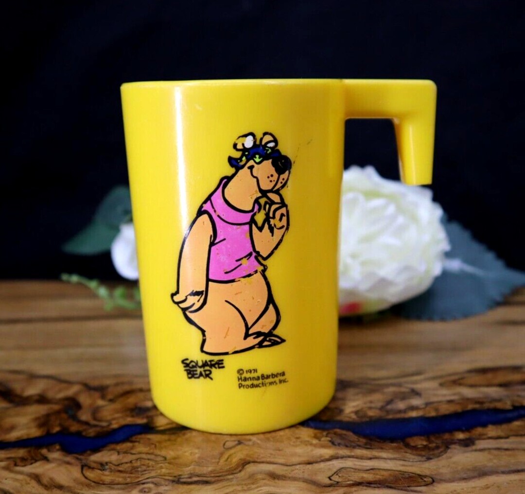 1971 Hanna Barbera Hair Bear Bunch Square Bear Yellow Plastic Etsy