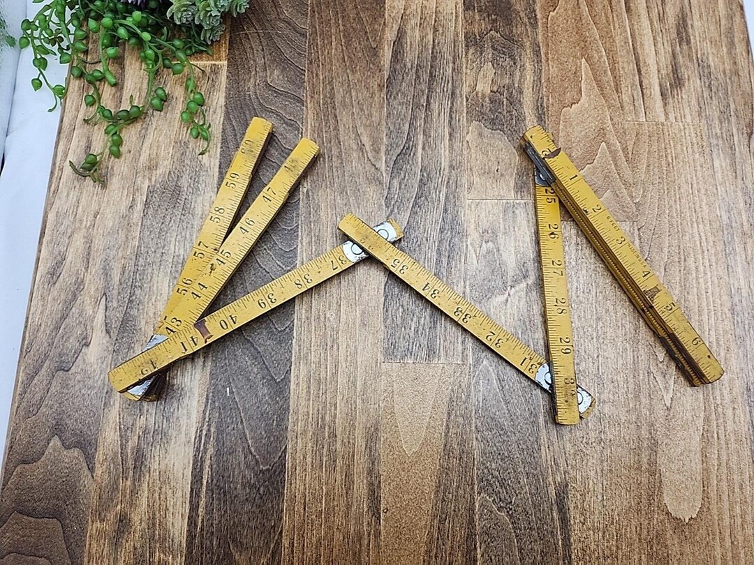 Vintage Wooden Folding Yard Stick 6 Feet Double Sided Made in USA - Etsy