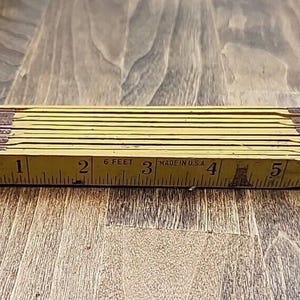 Vintage Wooden Folding Yard Stick 6 Feet Double Sided Made in USA - Etsy