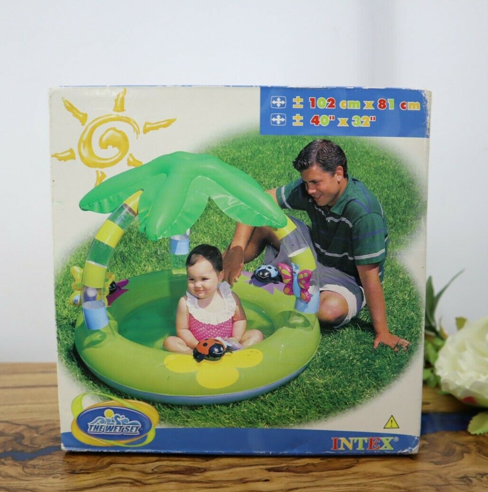 Retro Intex The Wet Set Tropical Vinyl Inflatable Baby Pool New Old ...