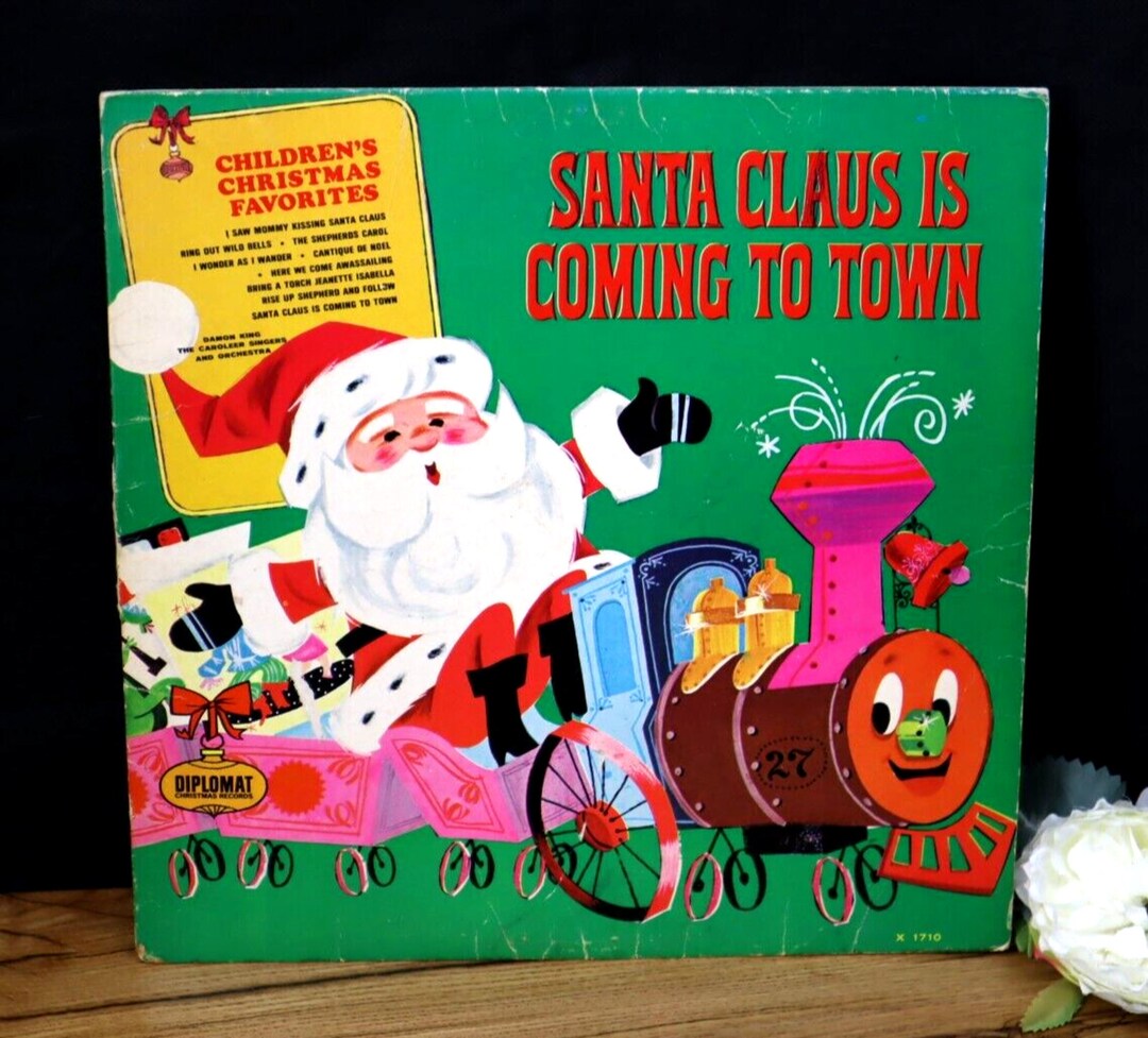Vintage Santa Claus is Coming to Town Diplomat Records Vinyl LP Record ...