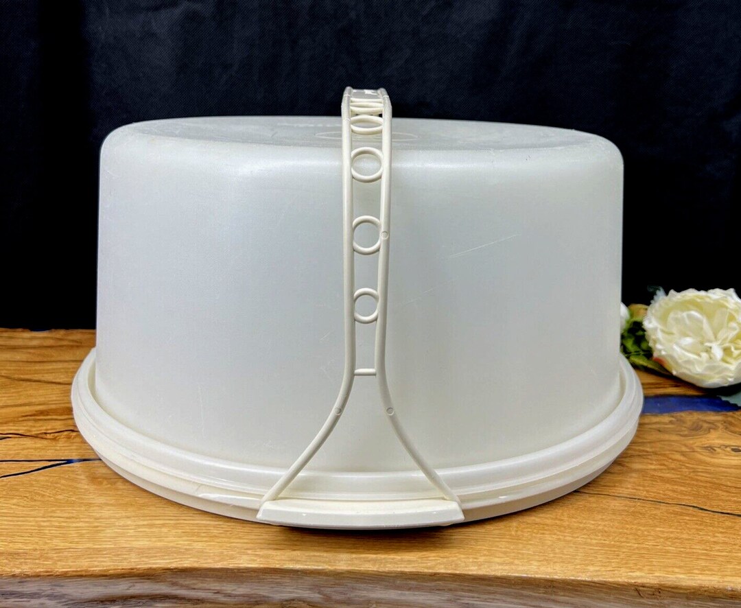 Vintage Tupperware Maxi Cake Carrier Almond 1267-6 1256-6 W/ - Etsy