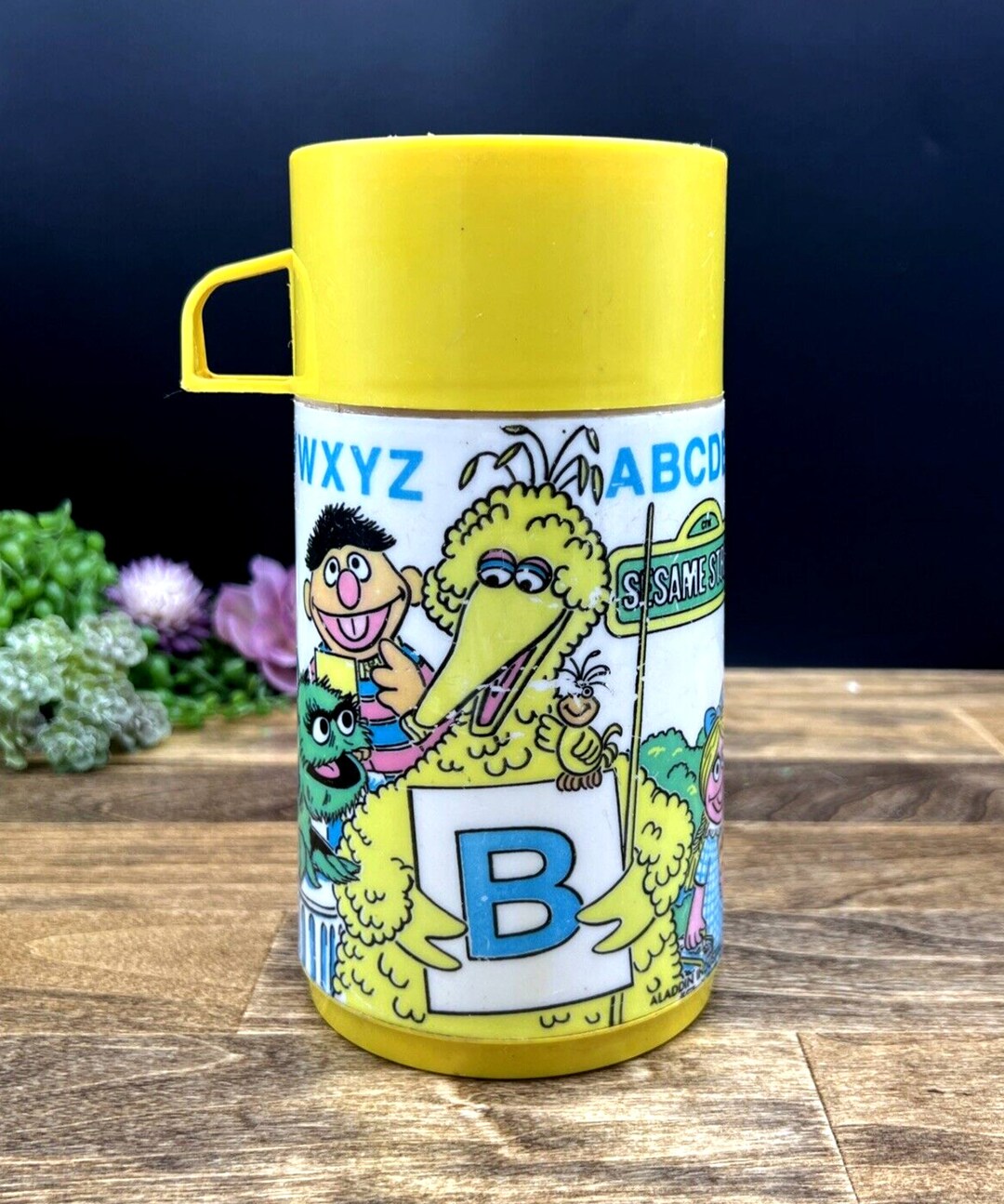Vintage 1979 Aladdin Sesame Street Muppets Lunch Box Yellow Thermos 70s ...