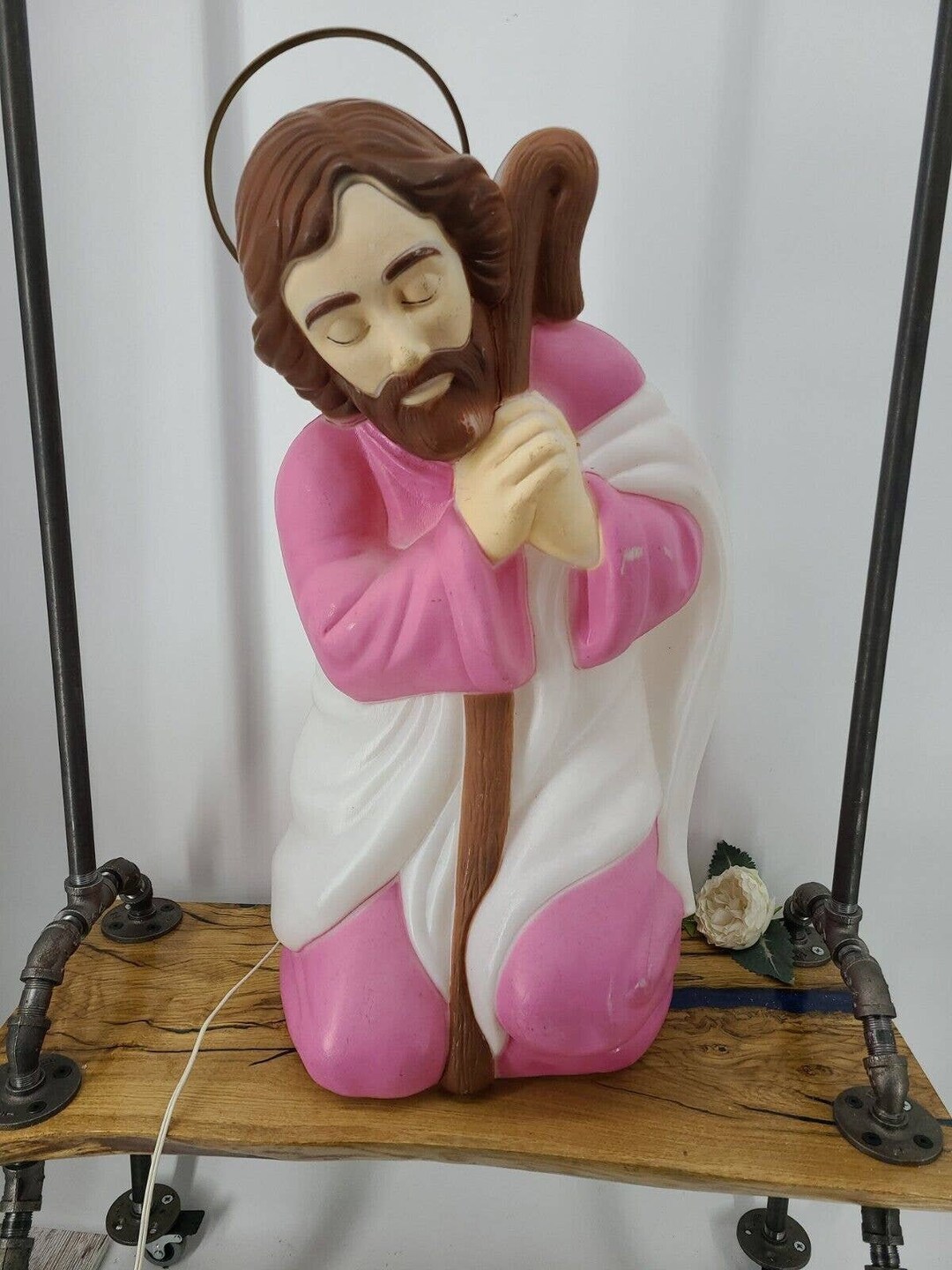 Vintage 1995 Empire Blow Mold Joseph Lighted Outdoor Christmas Nativity ...