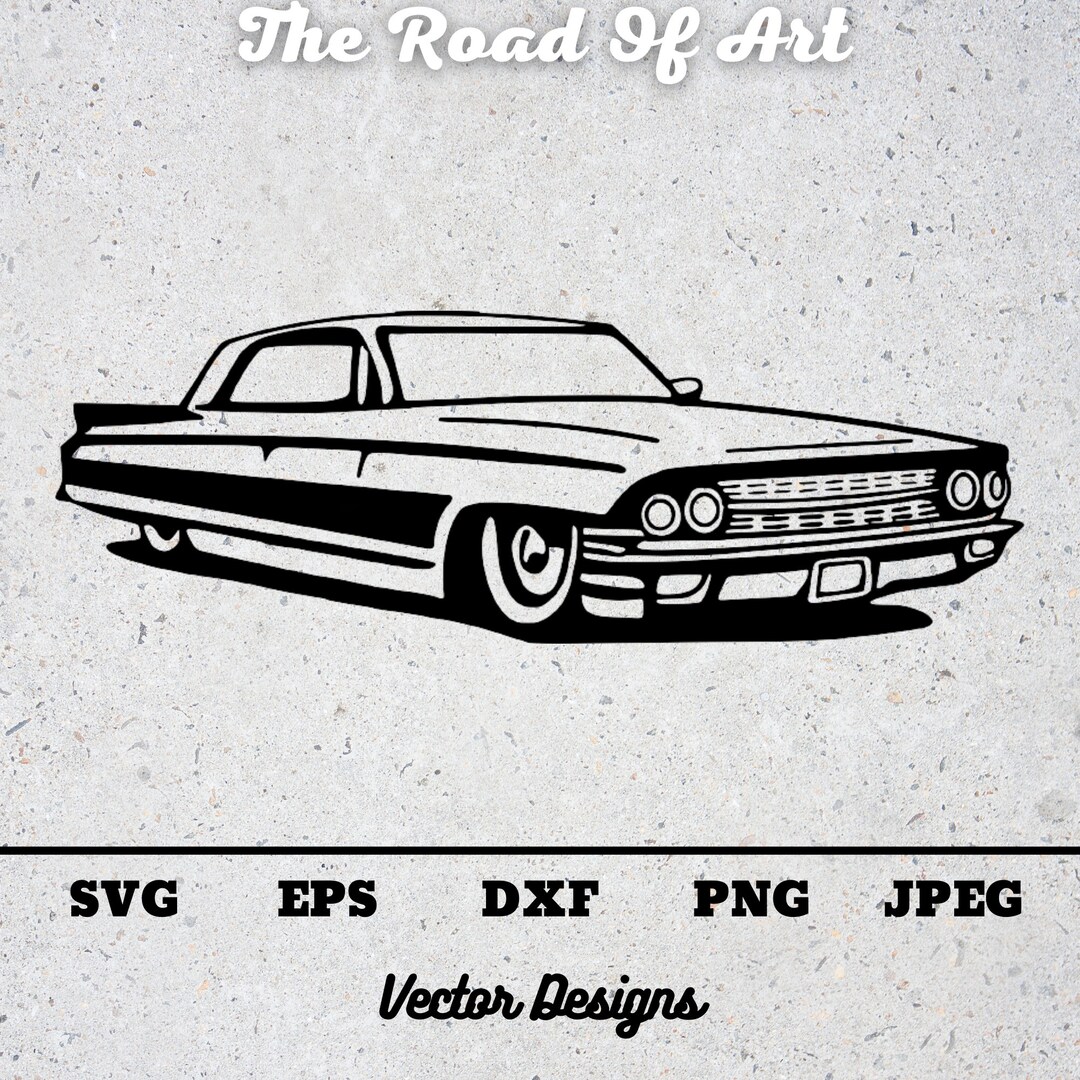 Car Cut Files for Cricut Silhouette Vector Images Lowrider SVG EPS DXF ...