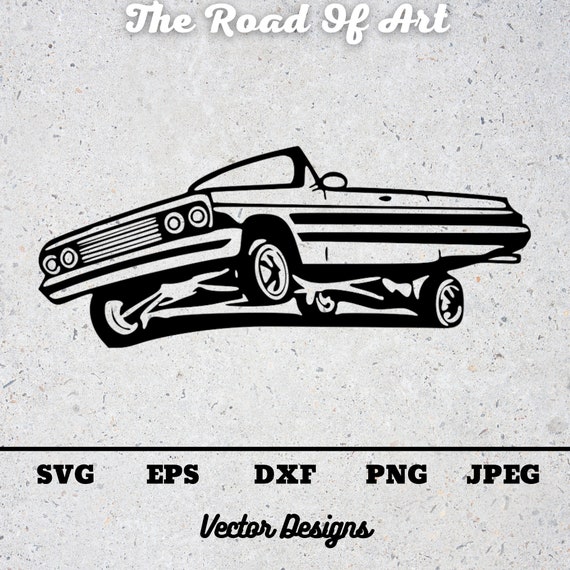Lowrider American Car SVG Cut Files for Cricut Clipart - Etsy India