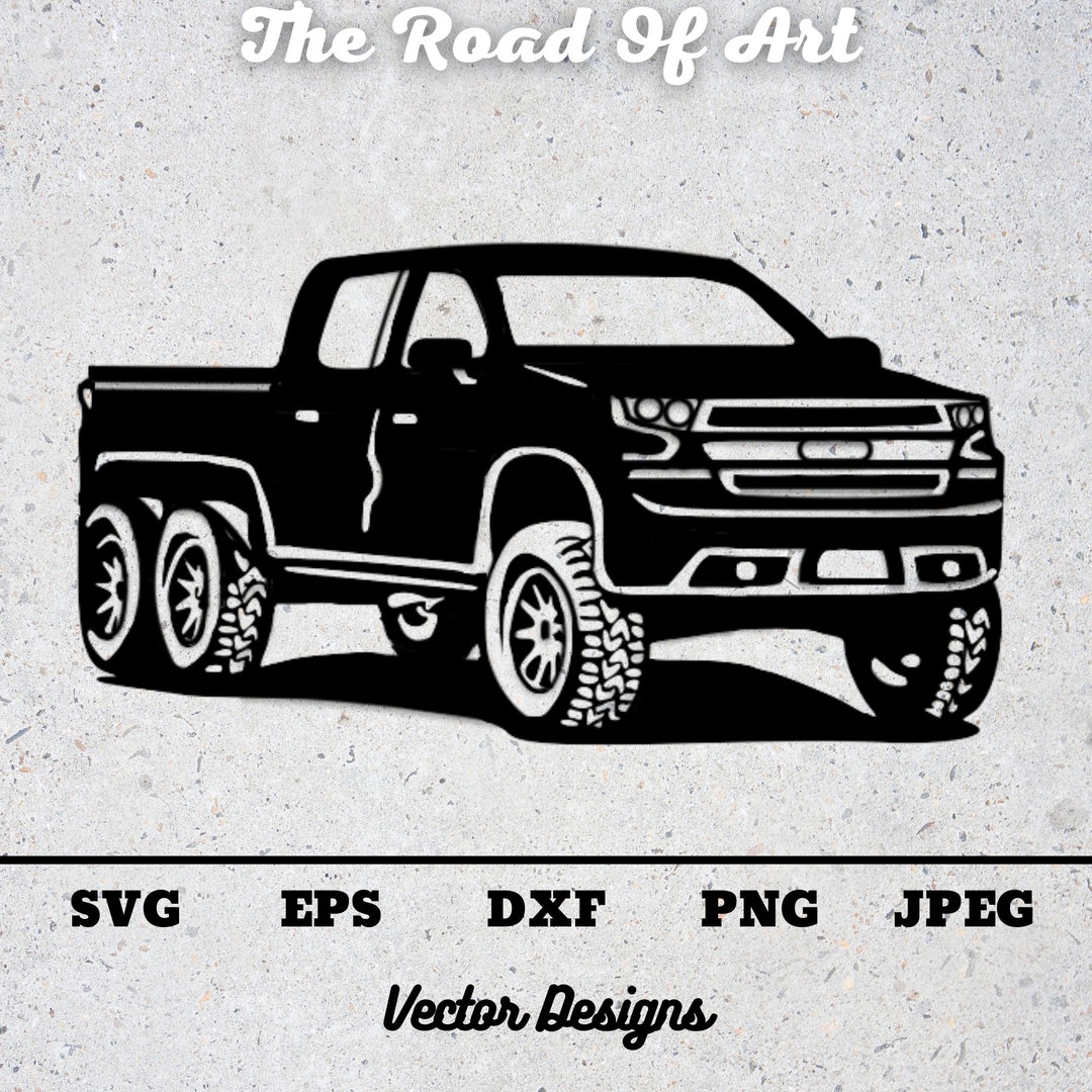 Pick up SVG Cut Files for Cricut & Silhouette, Truck Vector EPS DXF ...