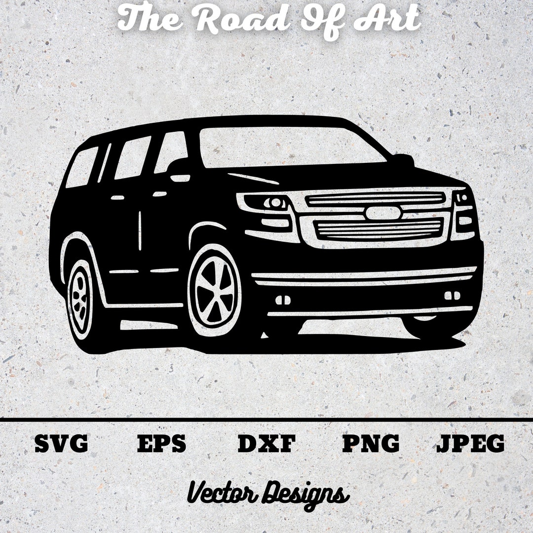 4x4 American SUV cut file for cutting machines, Vector designs for ...