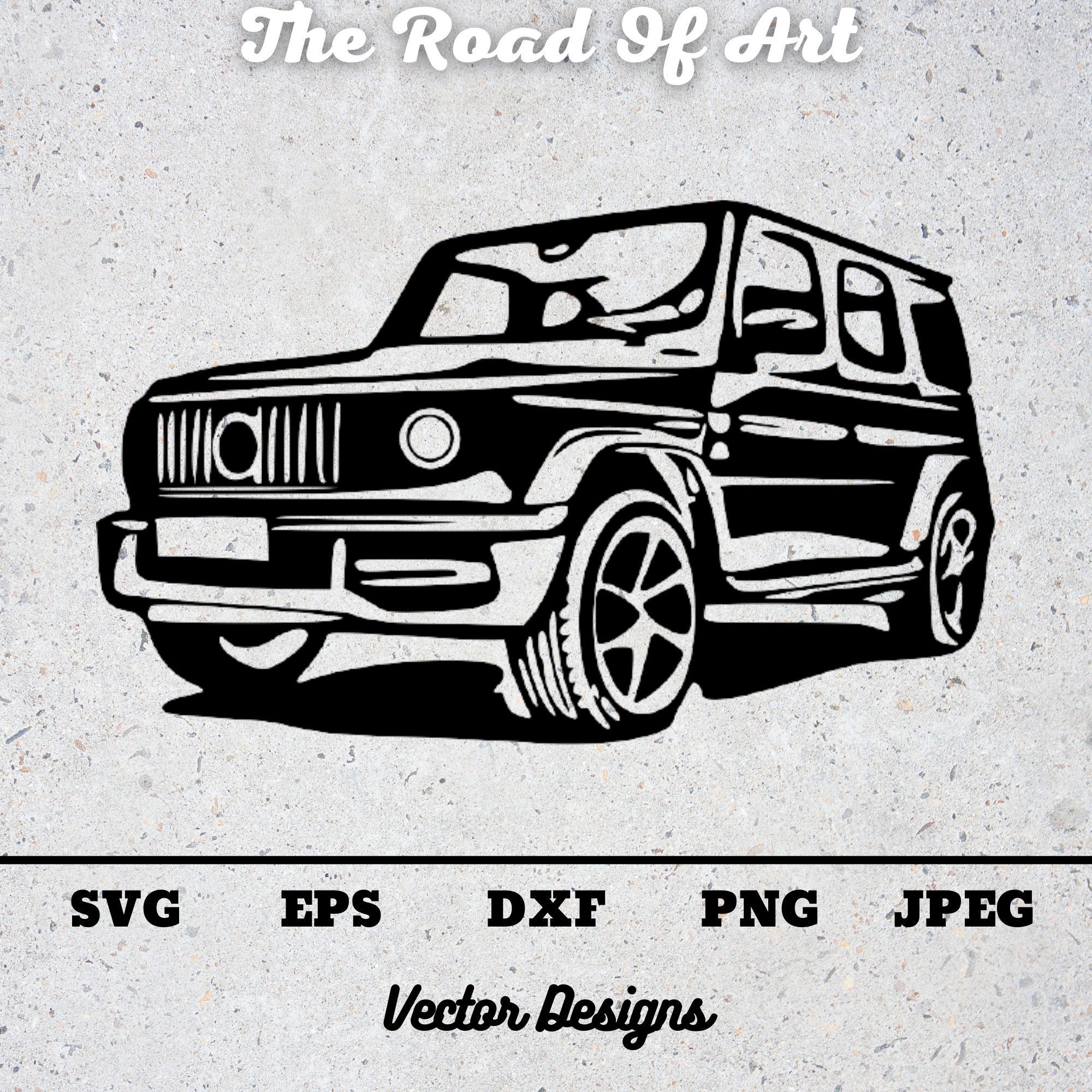 Suv SVG 4x4 G63 Cutting Machine Files for Cricut Silhouette Clipart ...