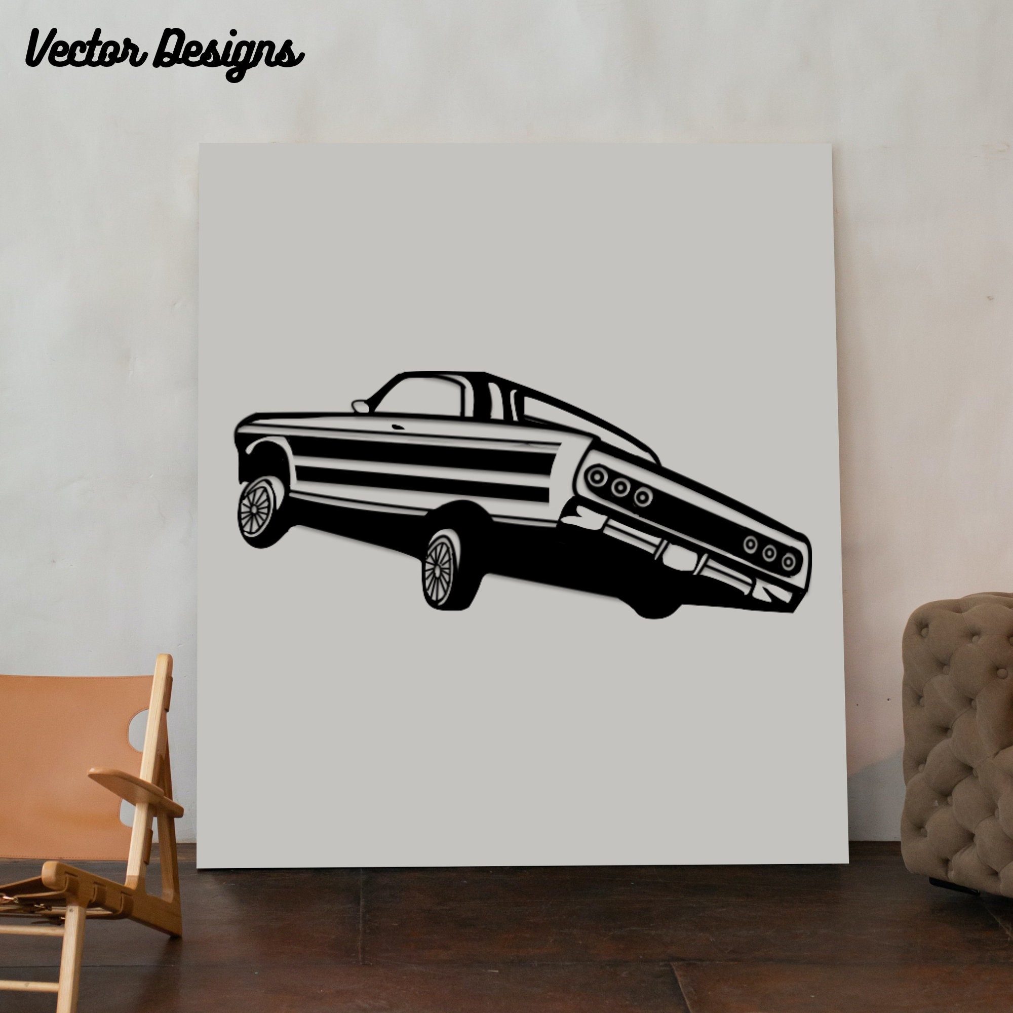 Lowrider Car SVG Files for Cricut Cut Files SVG DXF Car Silhouette ...