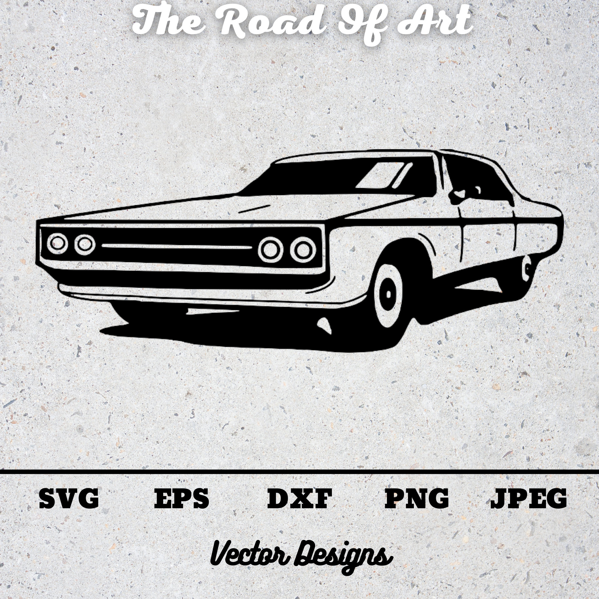 Old car drawing SVG Vector files for Cricut Silhouette Clipart EPS DXF ...