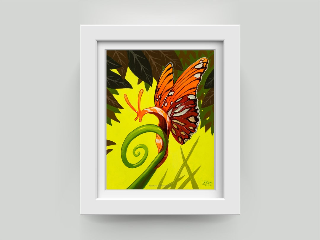 Slug With Butterfly Wings Print sluggerfly 4 Free Shipping - Etsy