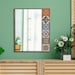 Handmade Ethnic Tile Ceramic Stone Mirror Home Decor Wall Hanging ...