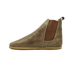 Women's Barefoot Gray Chelsea Boots - Modern Handmade Ankle Boots ...