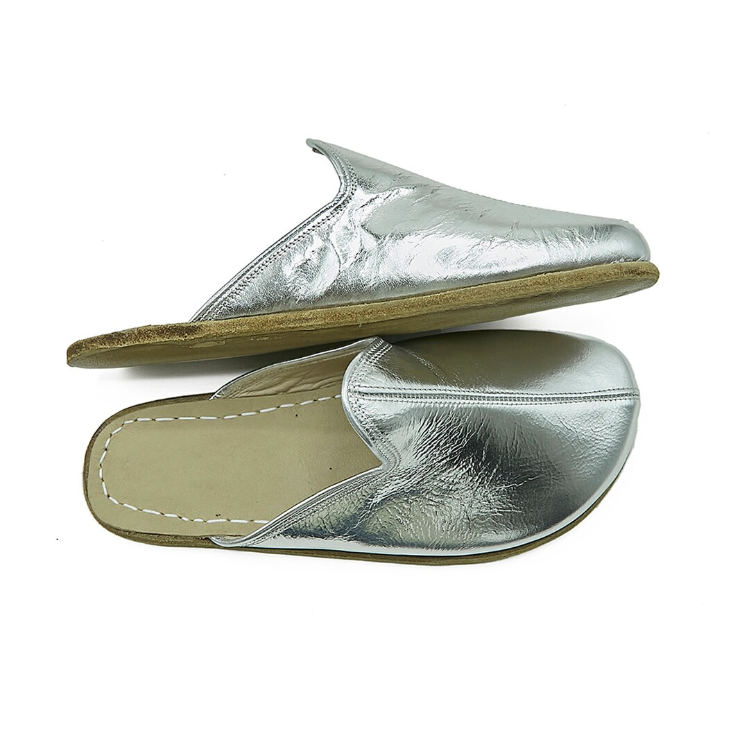 Men's Barefoot Wide Toe Box Dark Brown Slippers - Leather Zero Drop ...