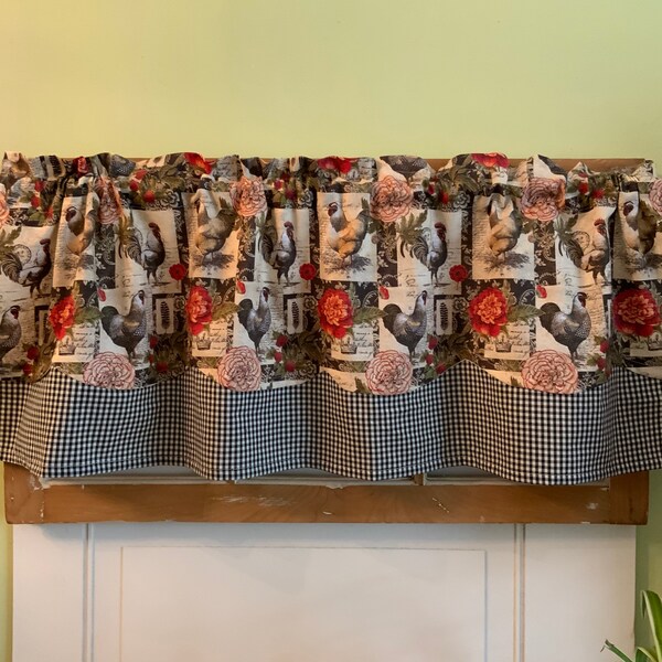 Gingham Valance - Etsy