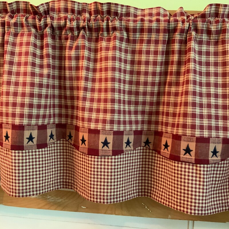 Gingham Valance - Etsy