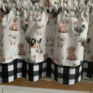 French Country Scalloped Valance, French Country Decor Valance ...
