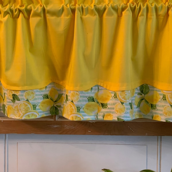 Yellow Valance - Etsy