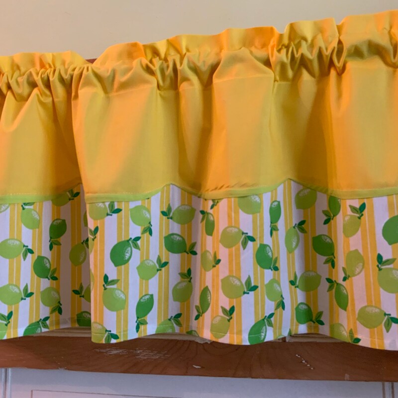 Yellow Valance - Etsy