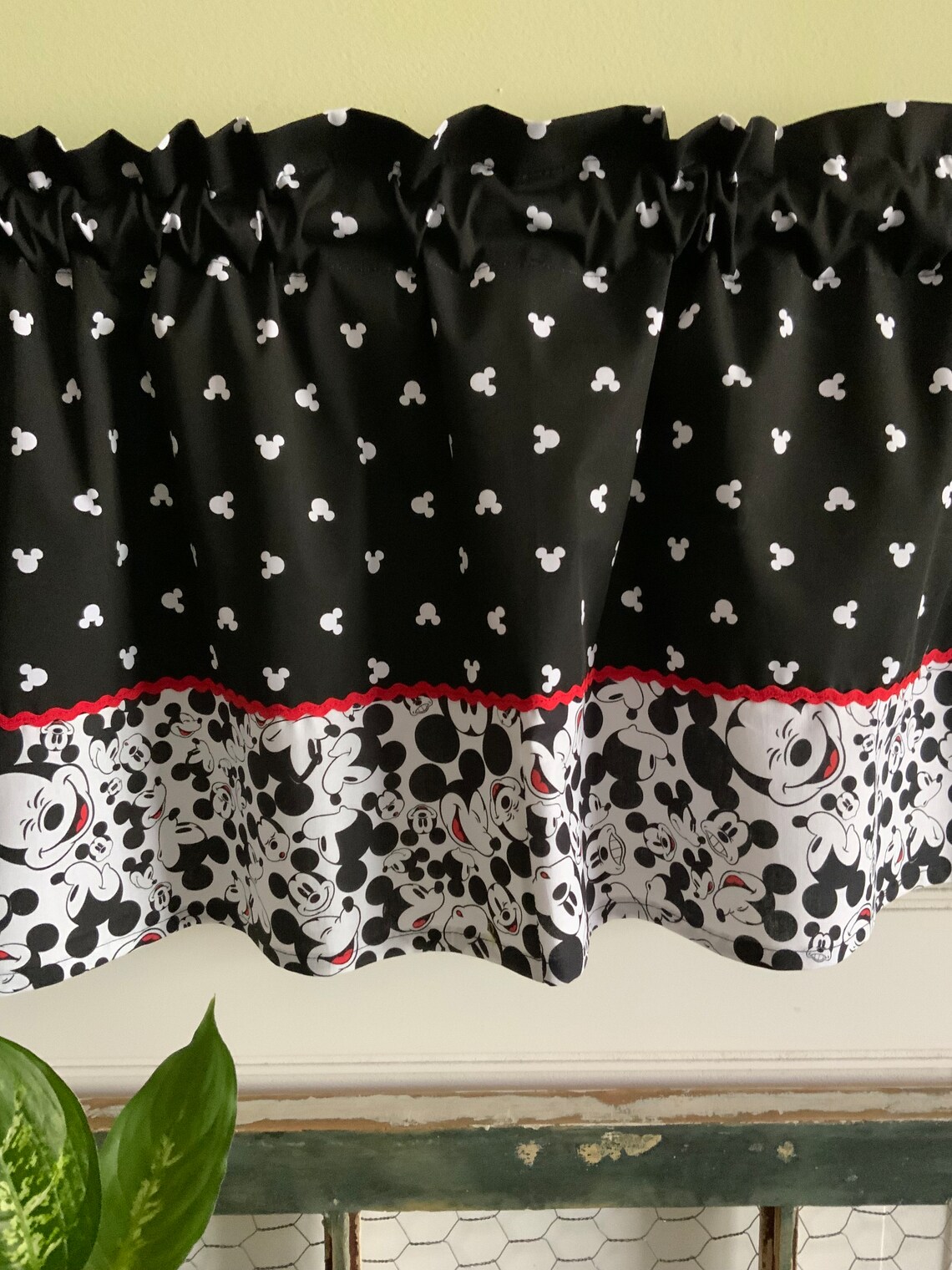 Mickey Mouse Valance. Mickey White Ears Valance. - Etsy