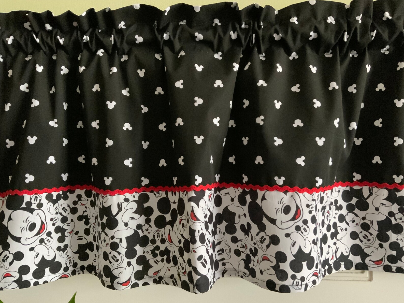 Mickey Mouse Valance. Mickey White Ears Valance. - Etsy