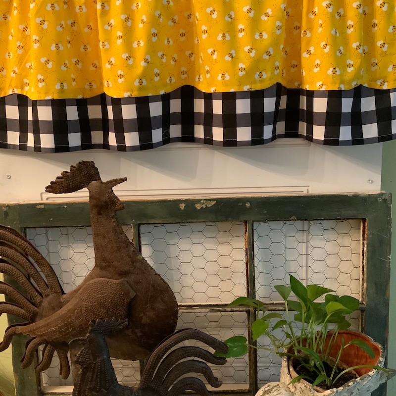 Yellow Valance - Etsy