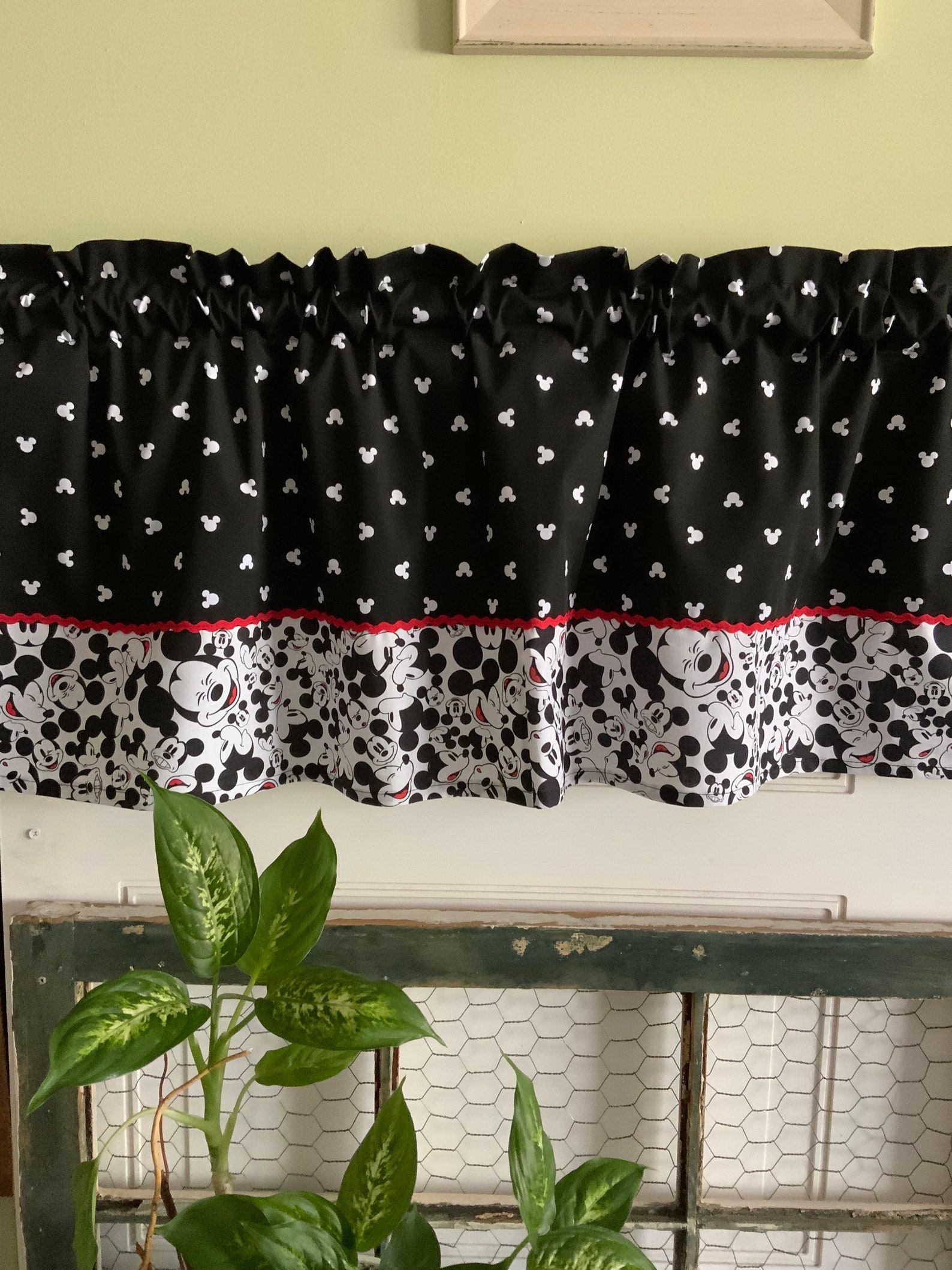 Mickey Mouse Valance. Mickey White Ears Valance. - Etsy