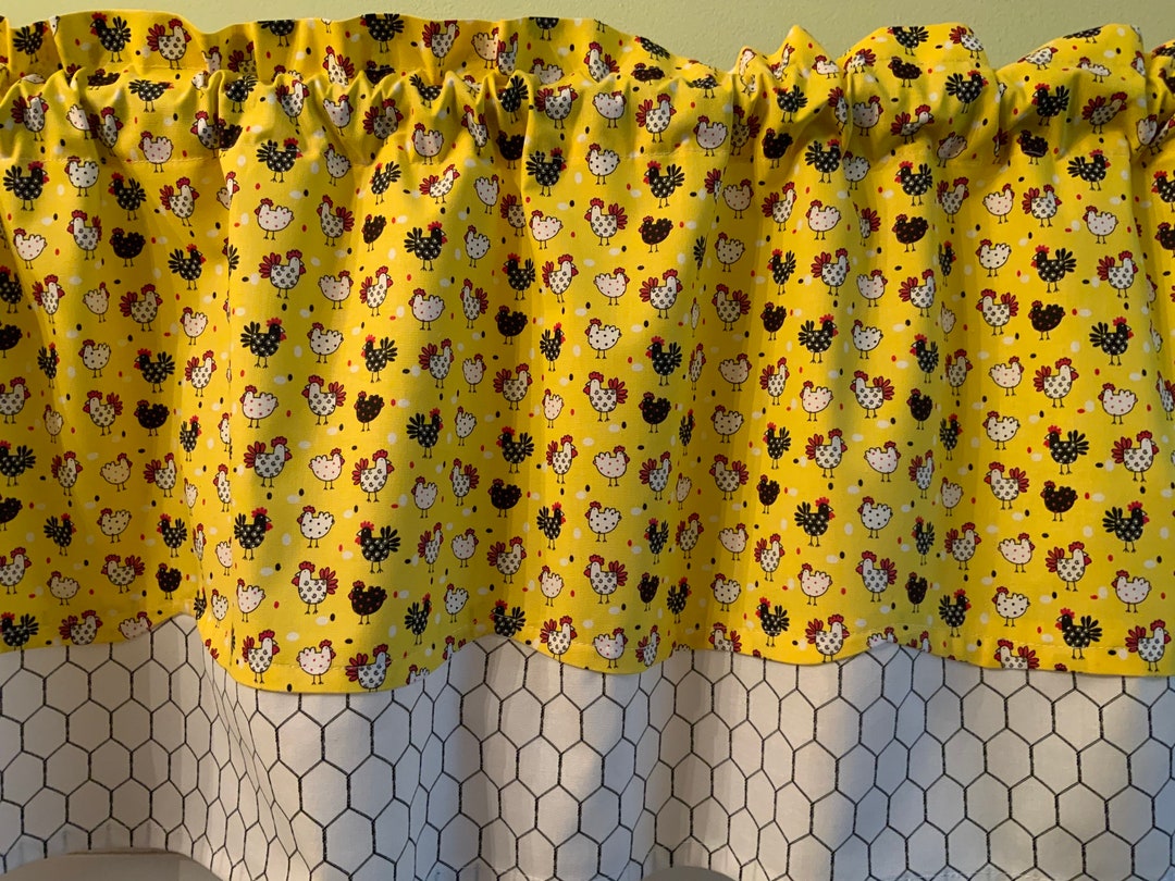 Chicken Coop Chicken Wire Valance. French Country Decor Valance ...
