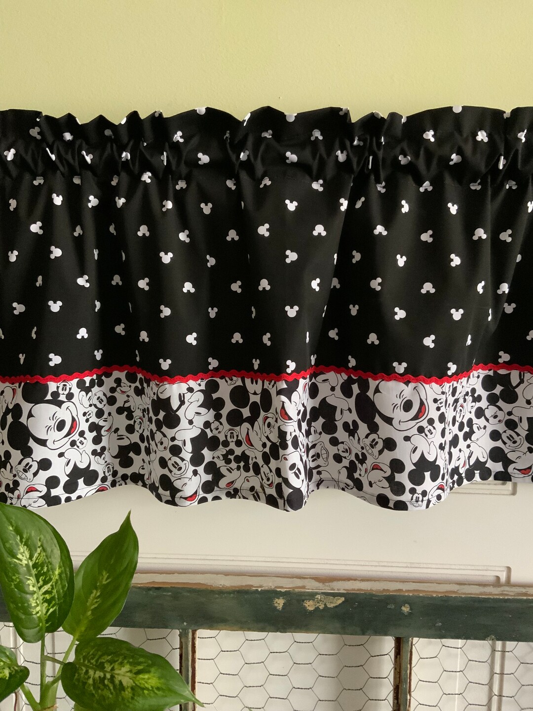 Mickey Mouse Valance. Mickey White Ears Valance. - Etsy