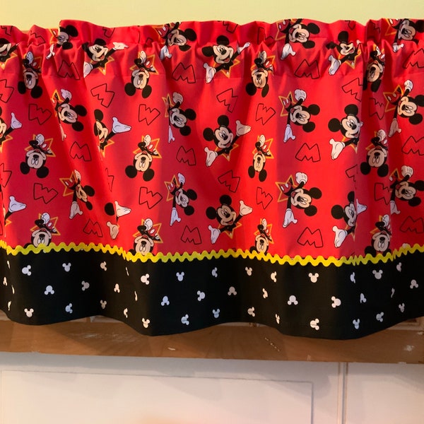 Mickey Mouse Valance - Etsy