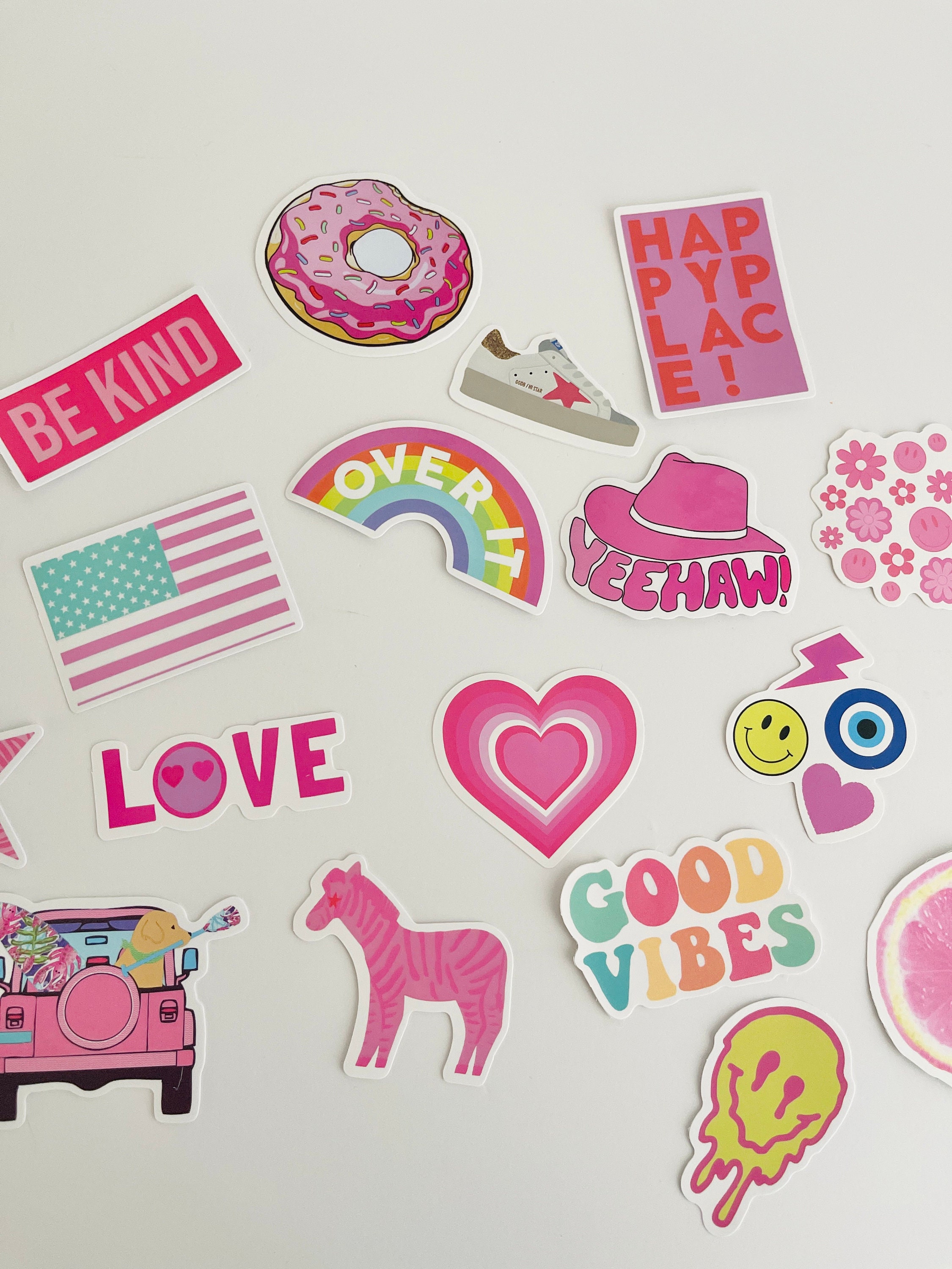 10 Pack Preppy Waterproof Sticker Set Ten Mystery Stickers Preppy VSCO ...