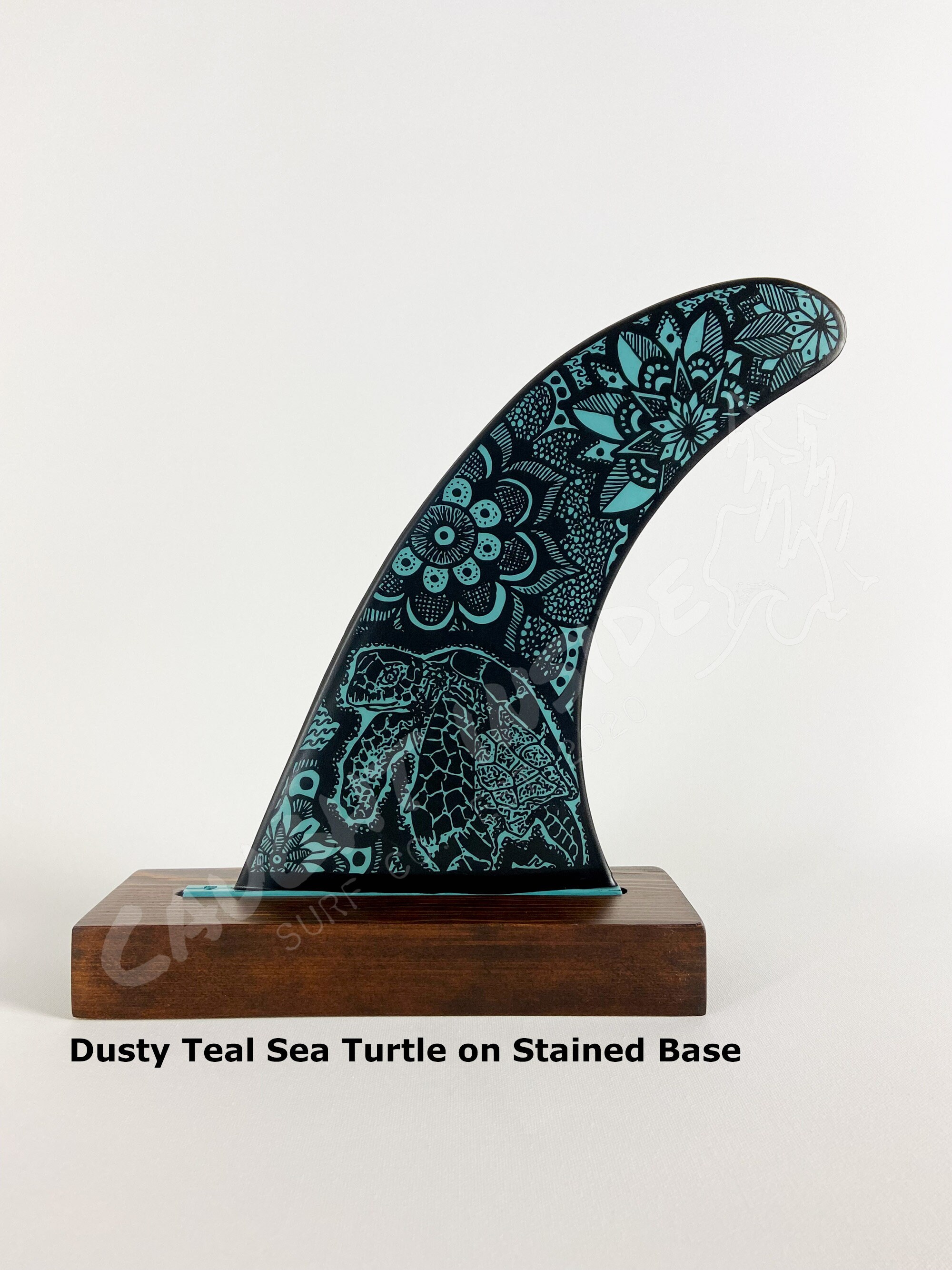 Surfboard Fin, Sea Turtle, Hand Painted Reproduction - Etsy