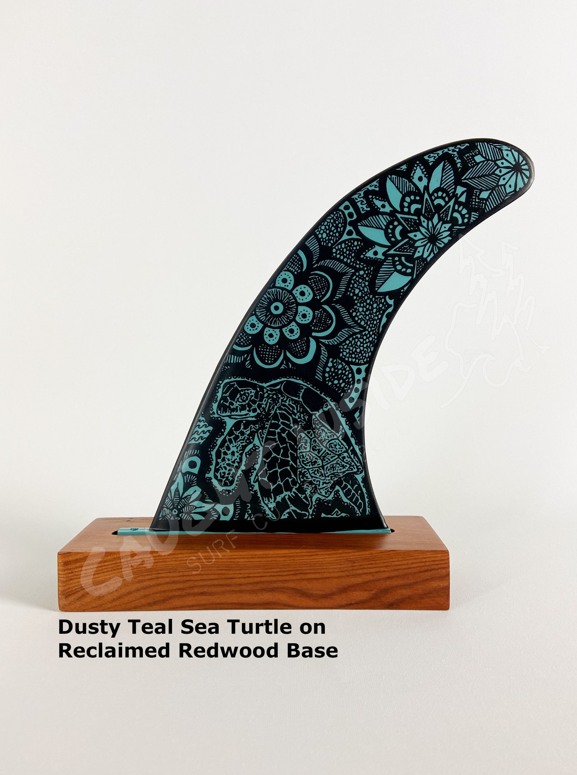 Surfboard Fin, Sea Turtle, Hand Painted Reproduction - Etsy