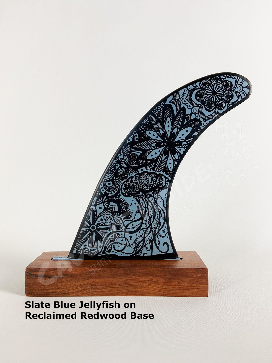 Surfboard Fin Jellyfish Hand Painted Recreation Surf Art - Etsy