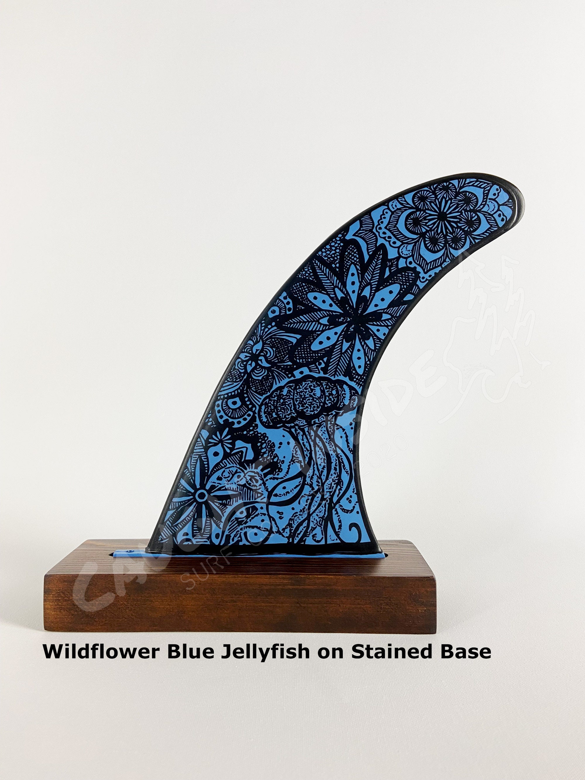 Surfboard Fin Jellyfish Hand Painted Recreation Surf Art - Etsy