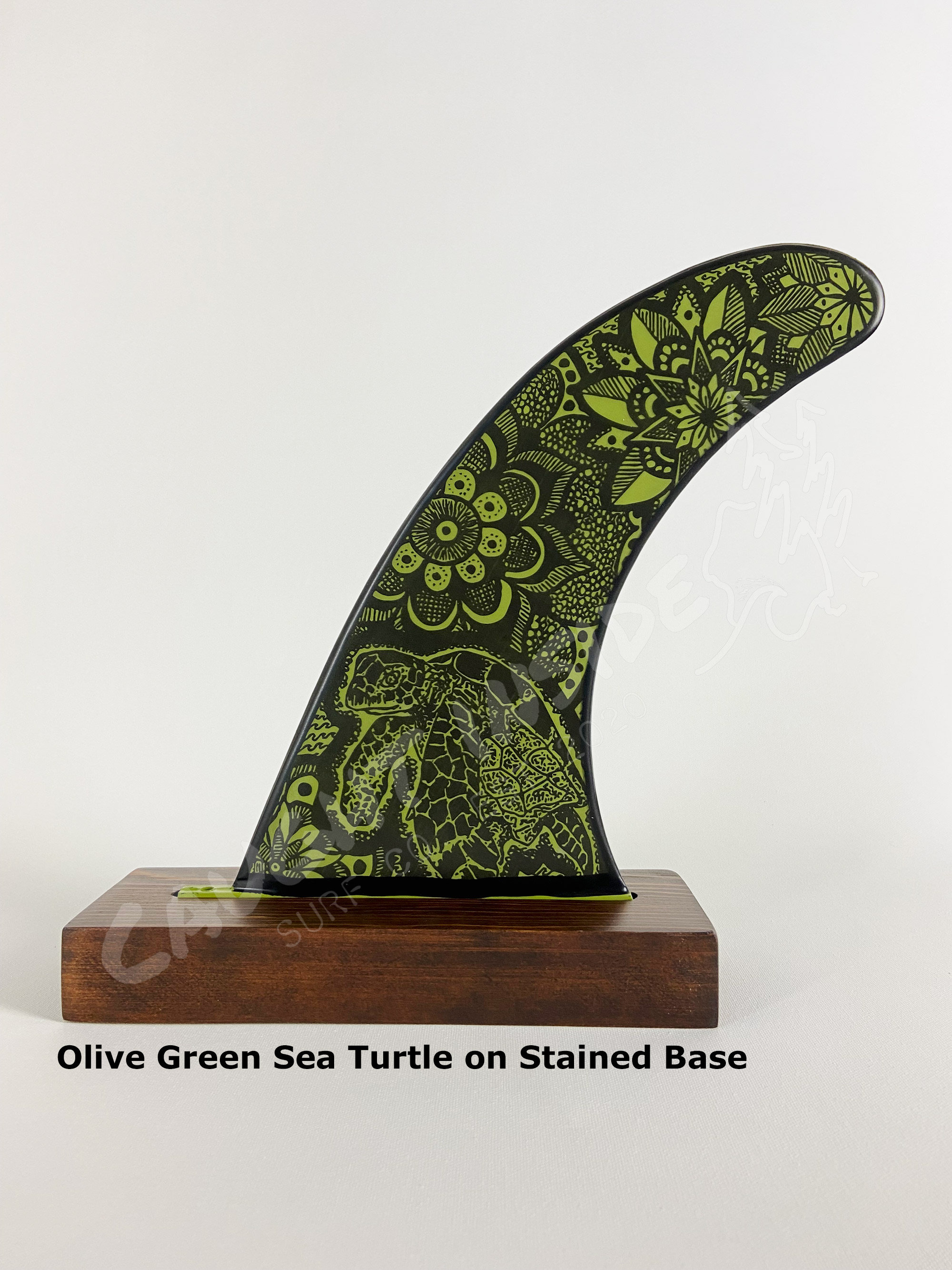 Surfboard Fin, Sea Turtle, Hand Painted Reproduction - Etsy