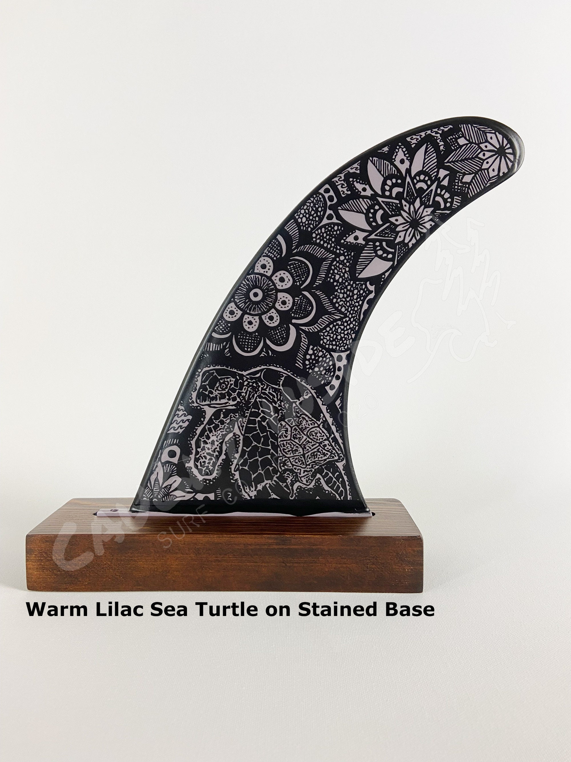 Surfboard Fin, Sea Turtle, Hand Painted Reproduction - Etsy