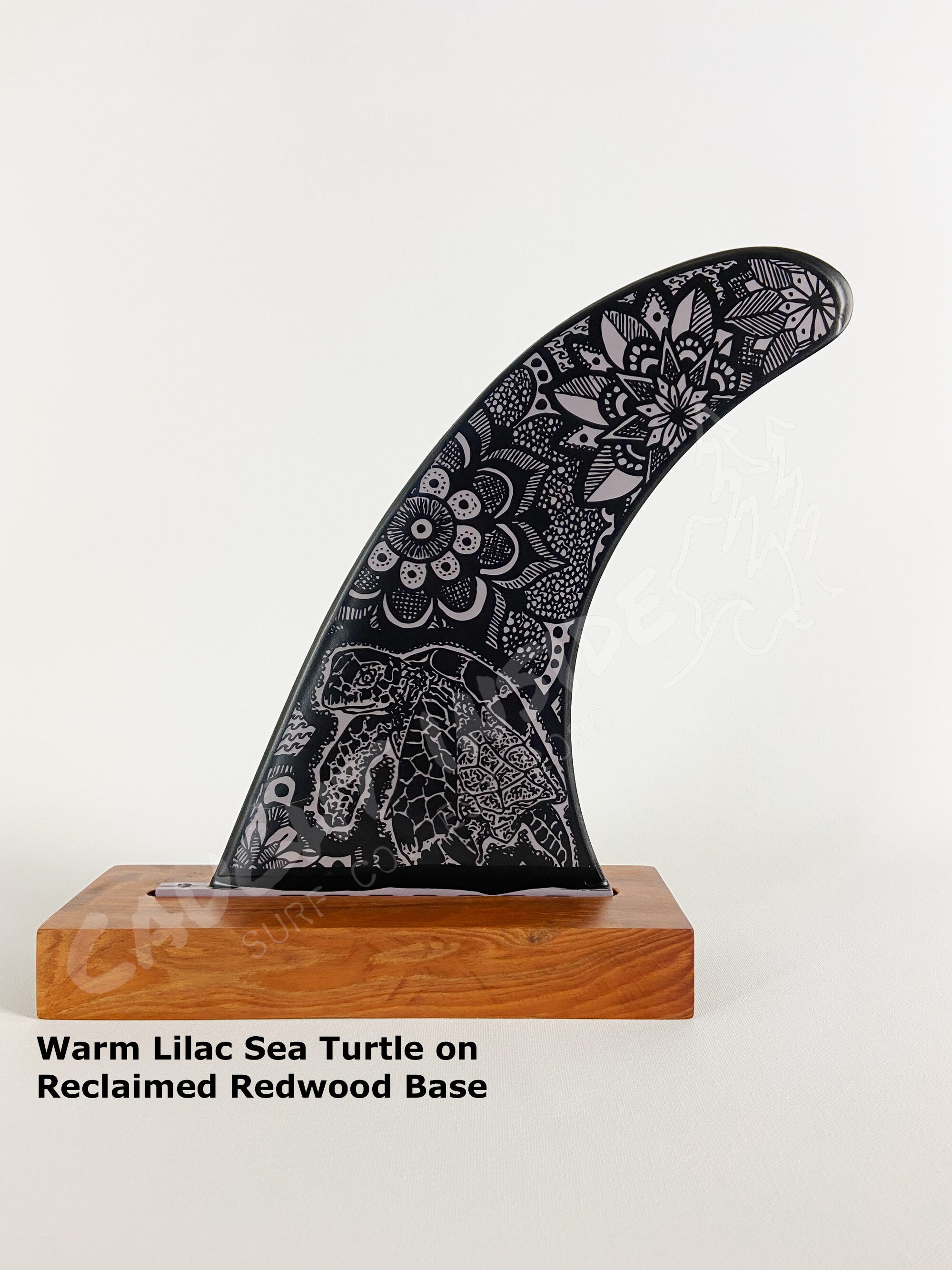 Surfboard Fin, Sea Turtle, Hand Painted Reproduction - Etsy