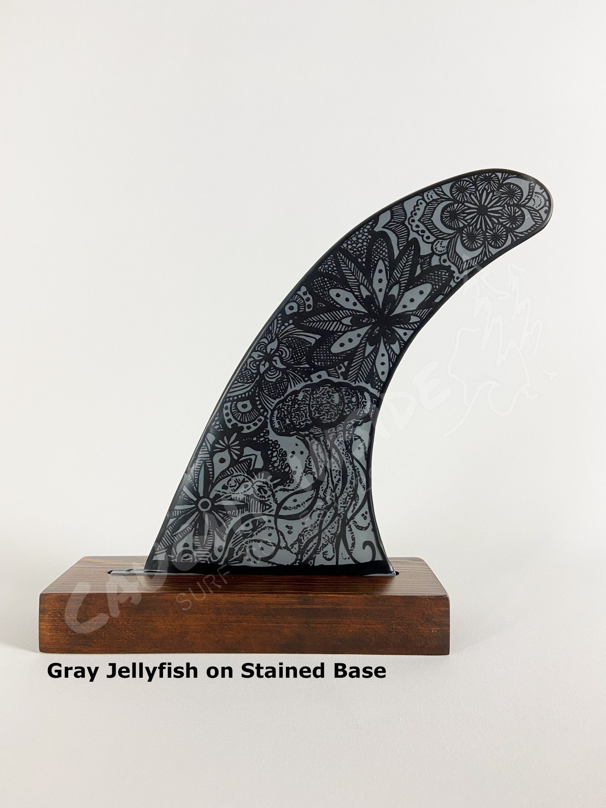 Surfboard Fin Jellyfish Hand Painted Recreation Surf Art - Etsy