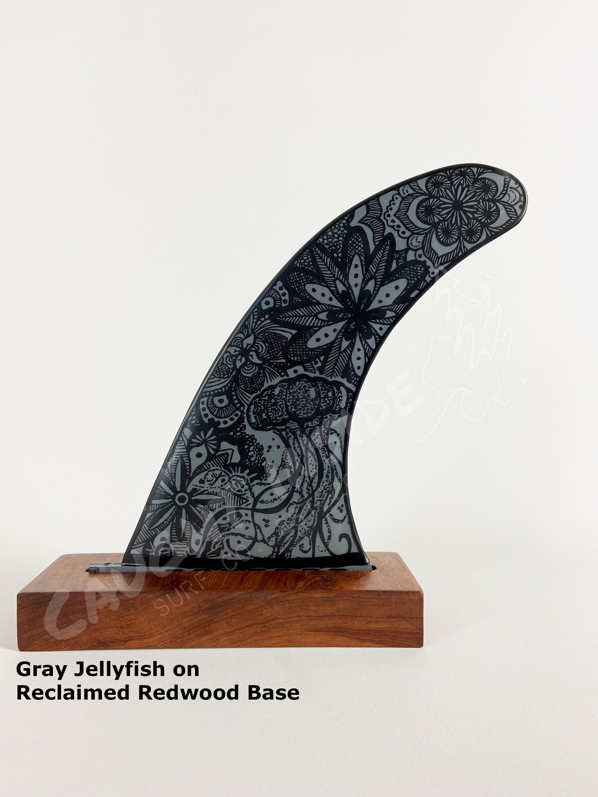 Surfboard Fin, Jellyfish, Hand Painted Recreation, Surf Art - Etsy