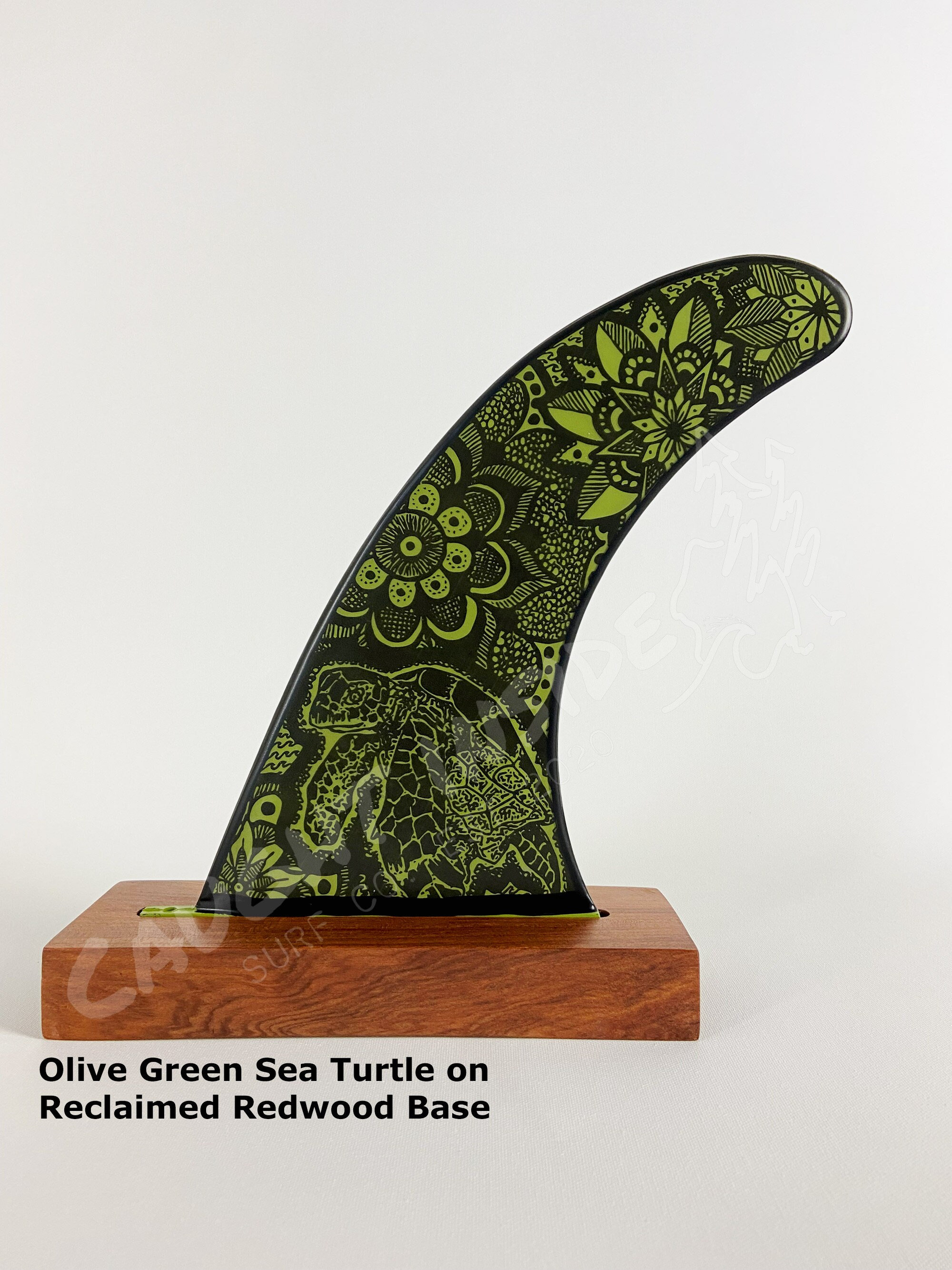 Surfboard Fin, Sea Turtle, Hand Painted Reproduction - Etsy
